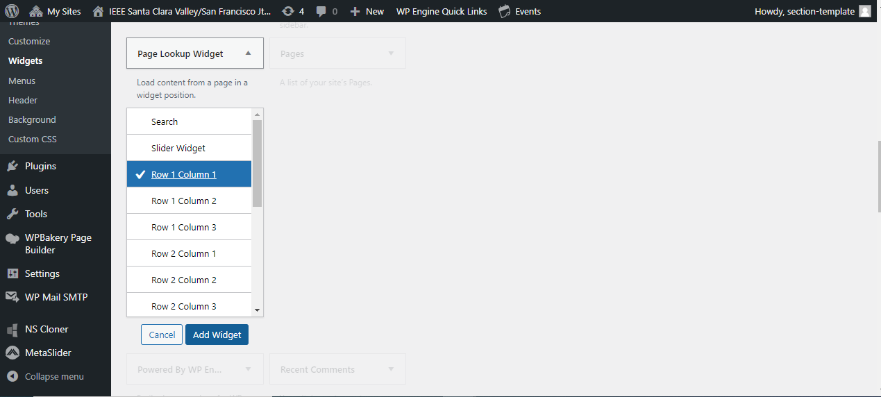 Updating Widgets – IEEE Entity Web Hosting Knowledgebase