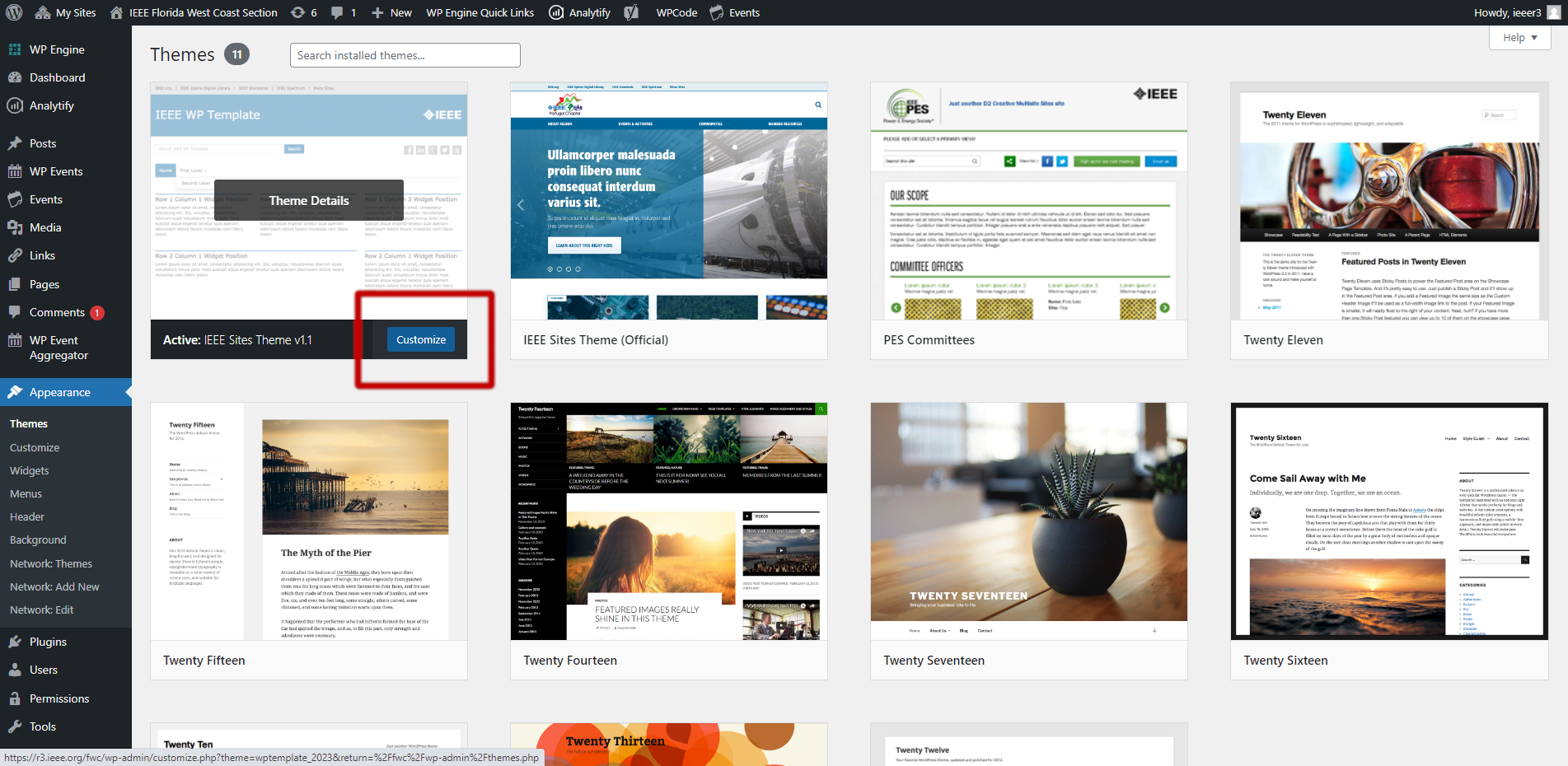 Updating a WordPress Primary Menu – IEEE Entity Web Hosting Knowledgebase