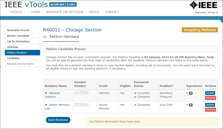 Nominations Process Instructions – Full Process – IEEE vTools Knowledgebase