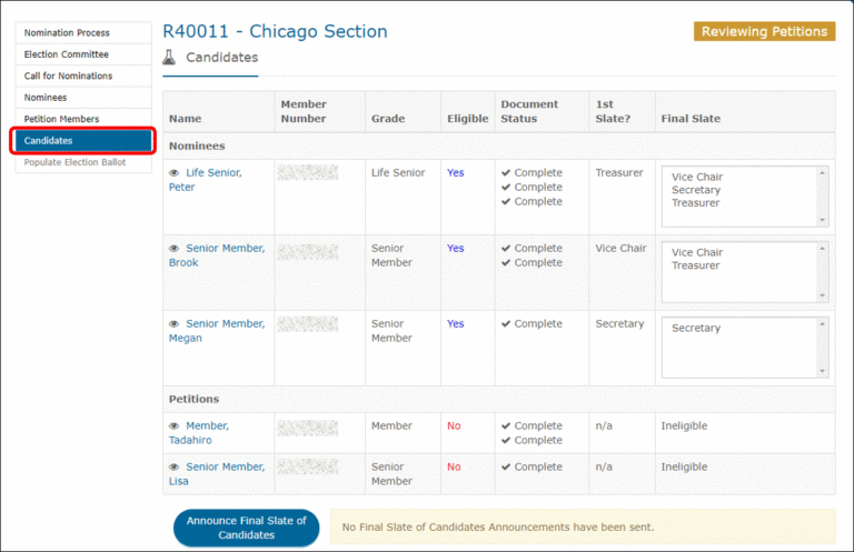 Nominations Process Instructions – Full Process – IEEE vTools Knowledgebase