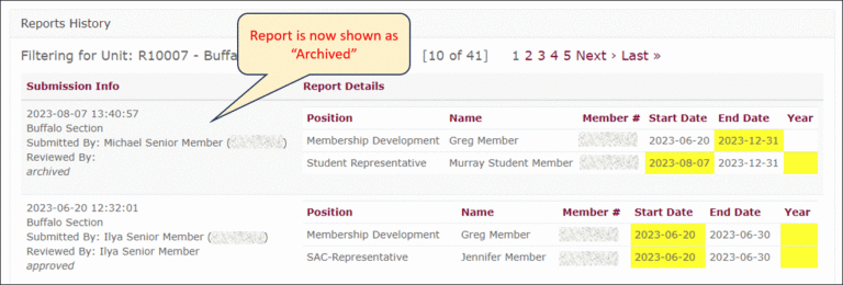 Editing or Archiving a Pending Report – IEEE vTools Knowledgebase