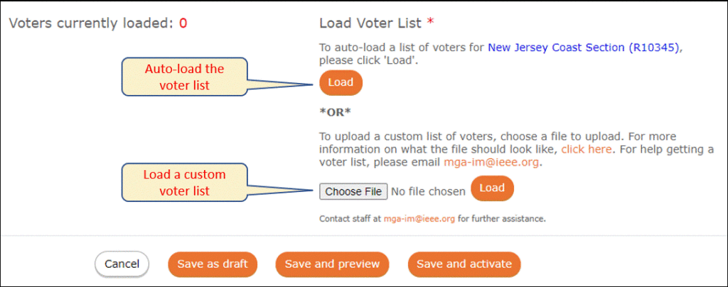 Loading the Voter list – IEEE vTools Knowledgebase