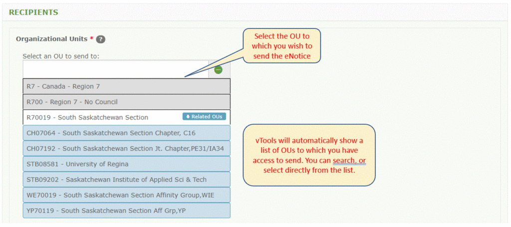 Creating an eNotice – IEEE vTools Knowledgebase