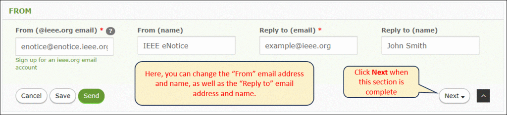 Creating an eNotice – IEEE vTools Knowledgebase