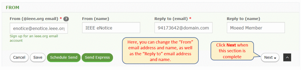 Creating an eNotice – IEEE vTools Knowledgebase