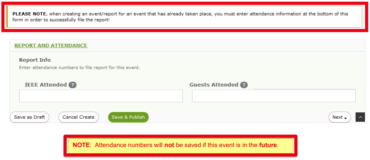 Creating an Event – IEEE vTools Knowledgebase