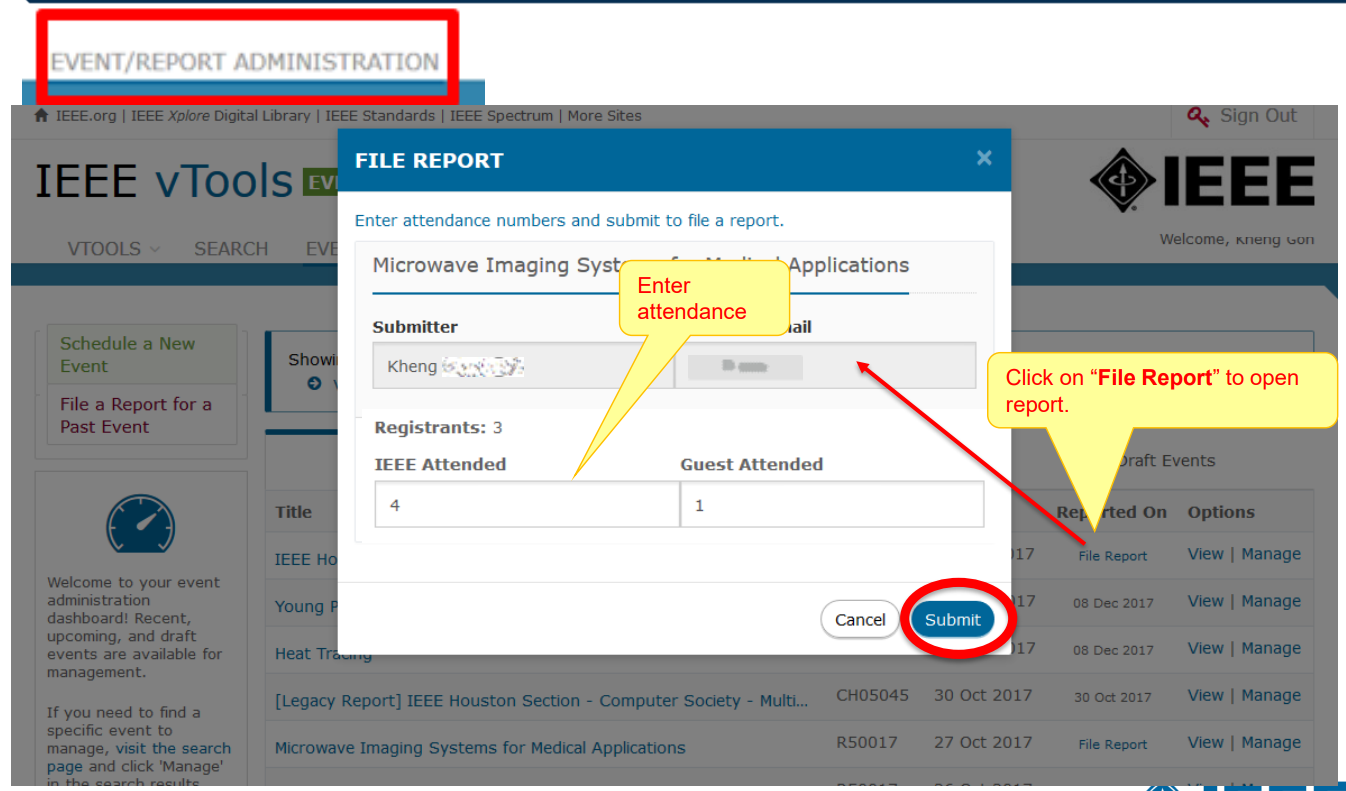 Managing Events – IEEE vTools Knowledgebase