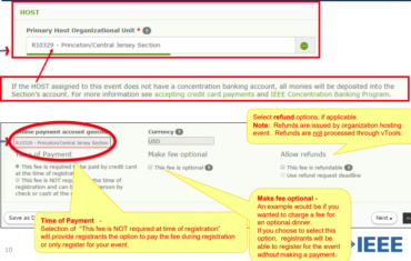 Creating an Event – IEEE vTools Knowledgebase