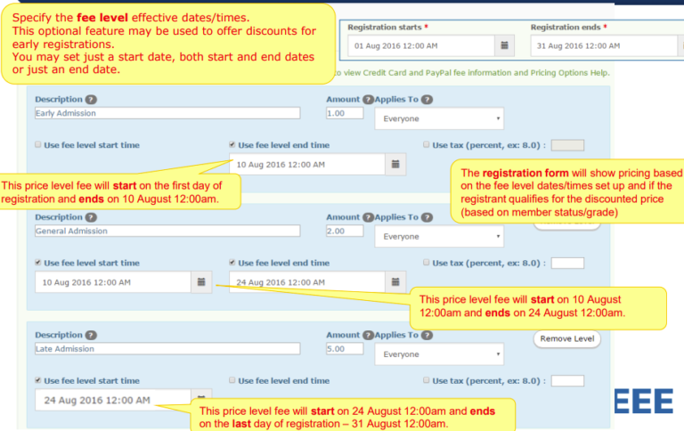 Creating an Event – IEEE vTools Knowledgebase