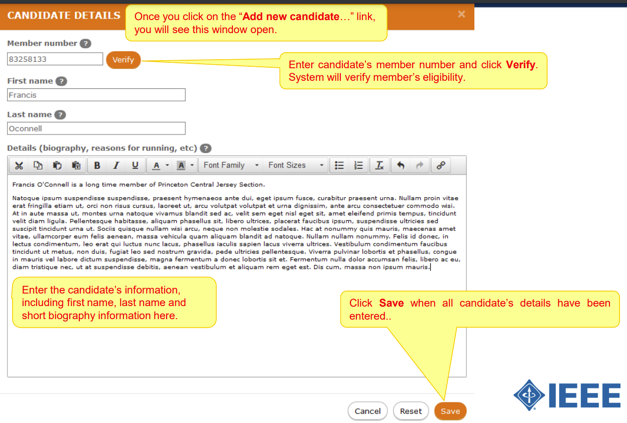 Creating a New Ballot – IEEE vTools Knowledgebase