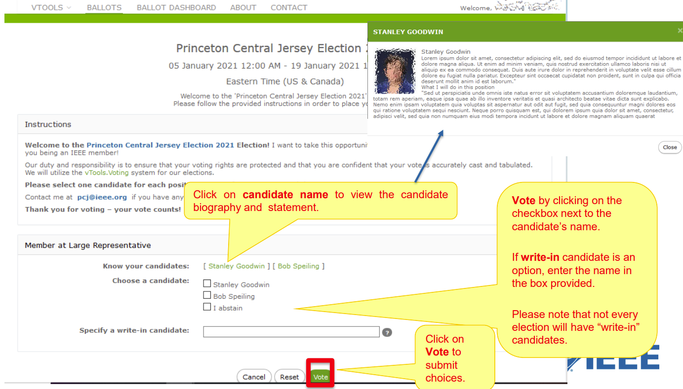 Voter Instructions – IEEE vTools Knowledgebase