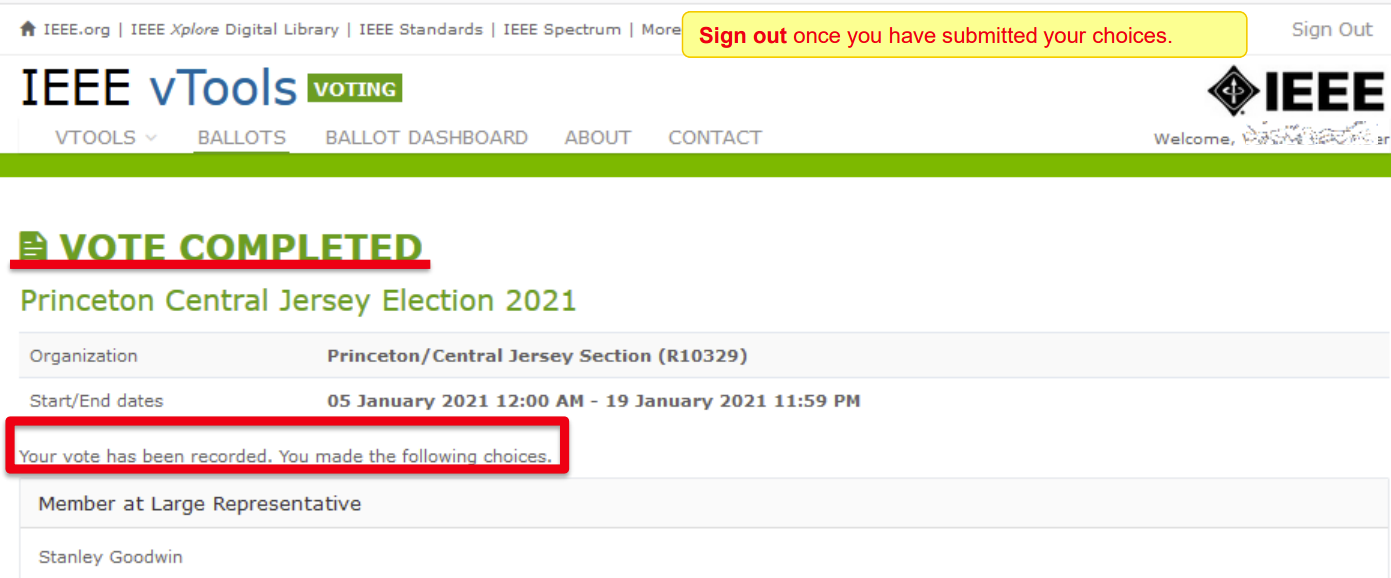 Voter Instructions – IEEE vTools Knowledgebase